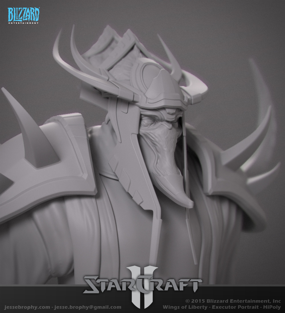 ArtStation - StarCraft II - Wings of Liberty – Executor Portrait - High ...