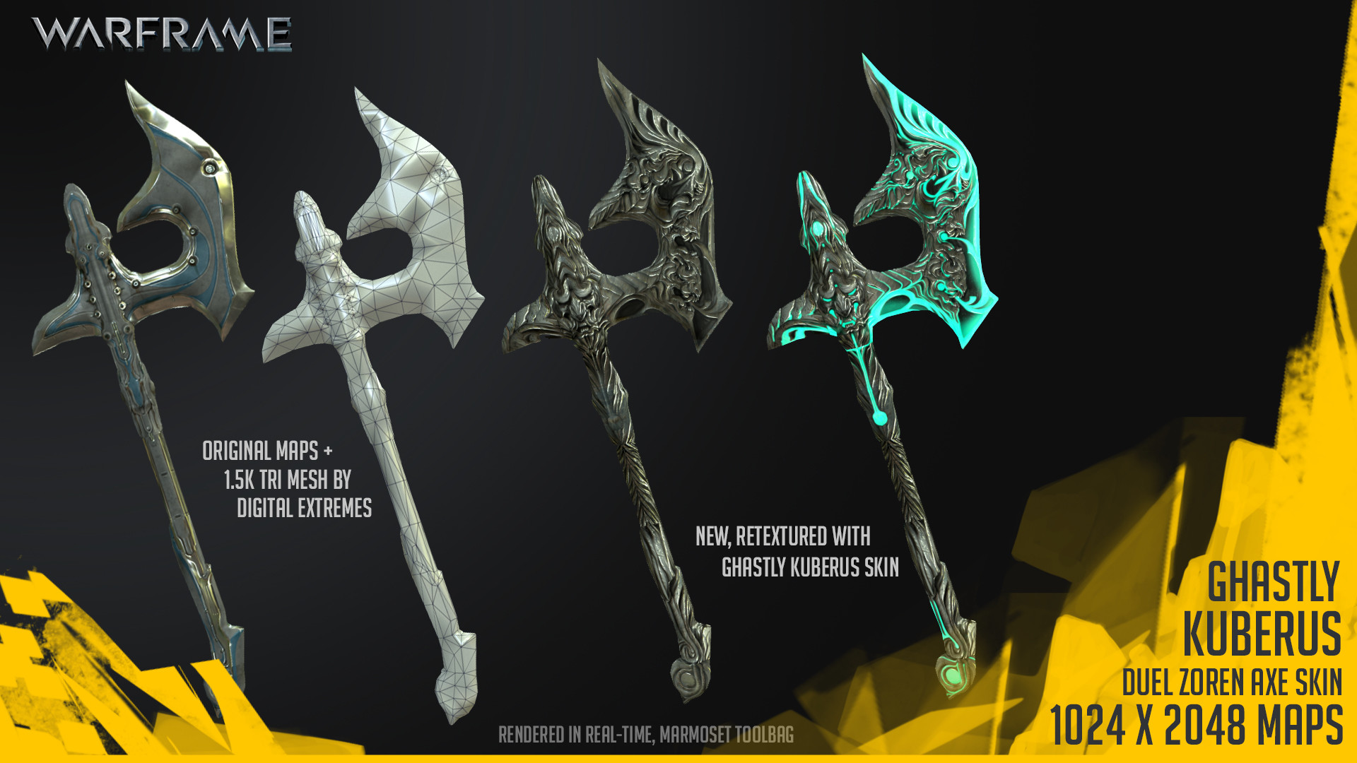 Jess Burns - Duel Zoren and Scindo Kuberus Skin - Warframe