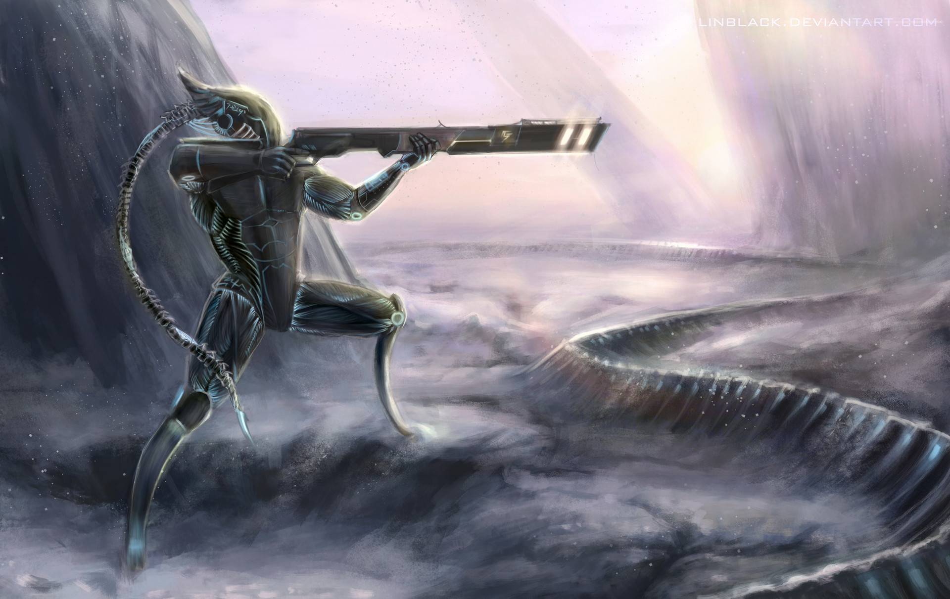 ArtStation - Winter cyborg