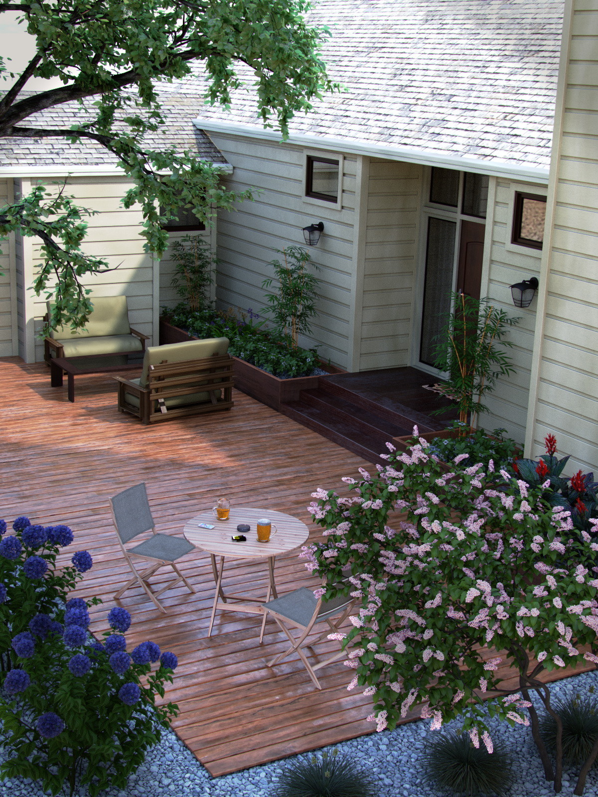 ArtStation - Backyard ArchViz