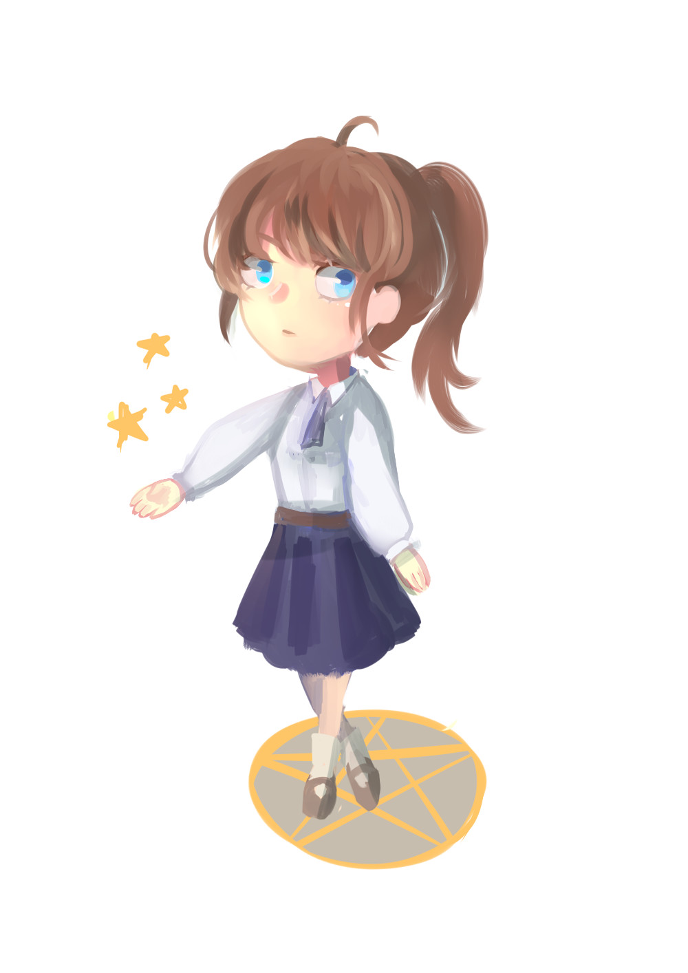 ArtStation - Chibi girl student