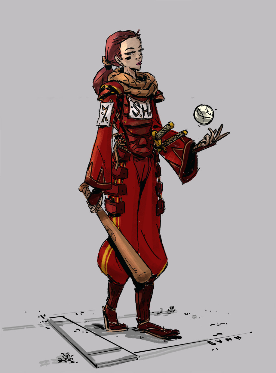 ArtStation - Samurai Baseball