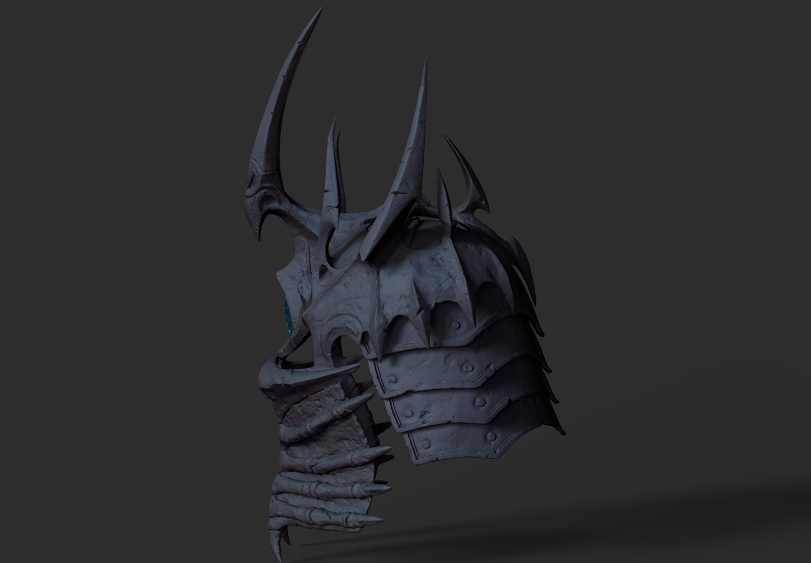 Vladyslav Hlushko - Lich King Helmet