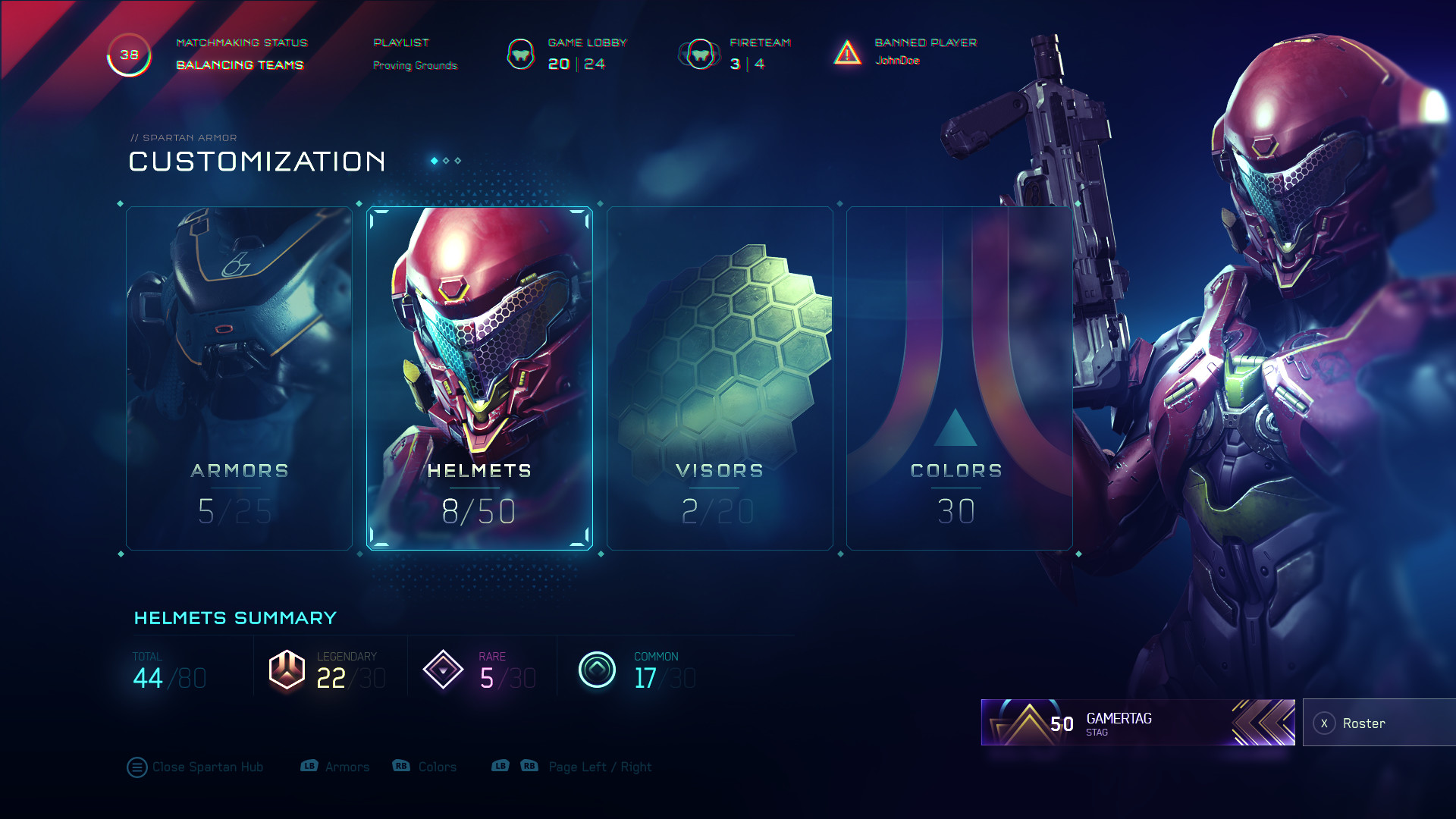 Ramiro Galan - Halo 5 UI Concepts