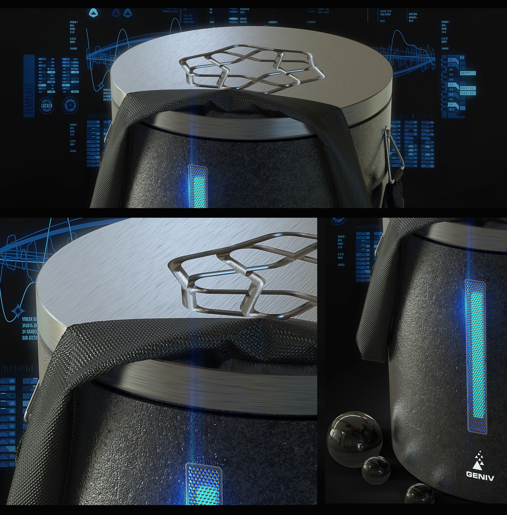 ArtStation - Space rubbish bin))