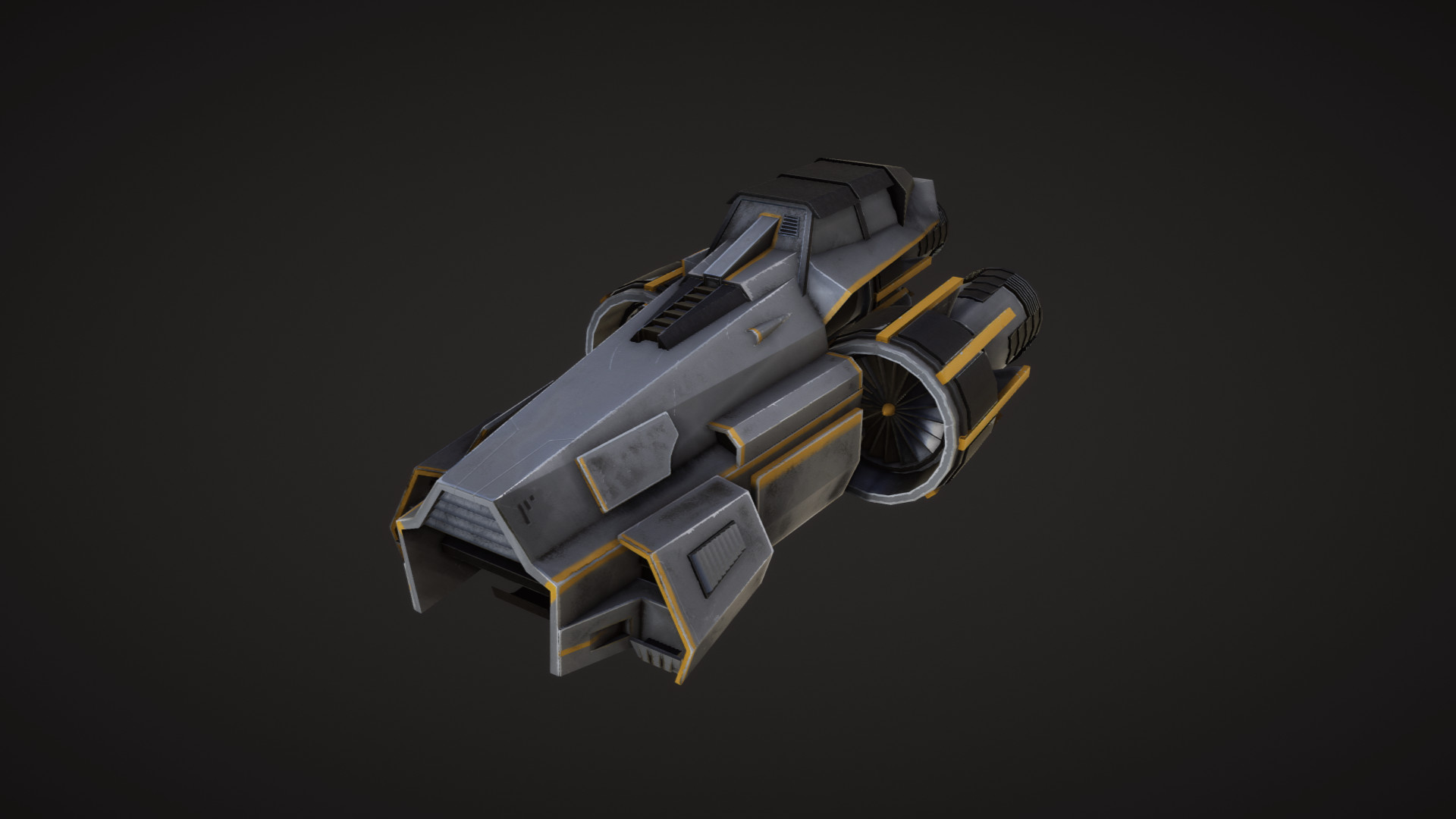 ArtStation - Sci-fi Tank Vehicle Model