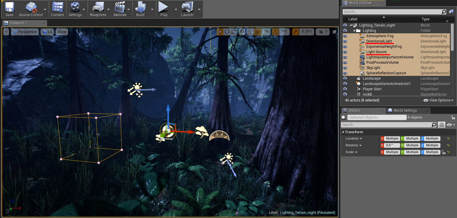 Baiquni Abdillah - Swamp Forest Lighting Test - UE4