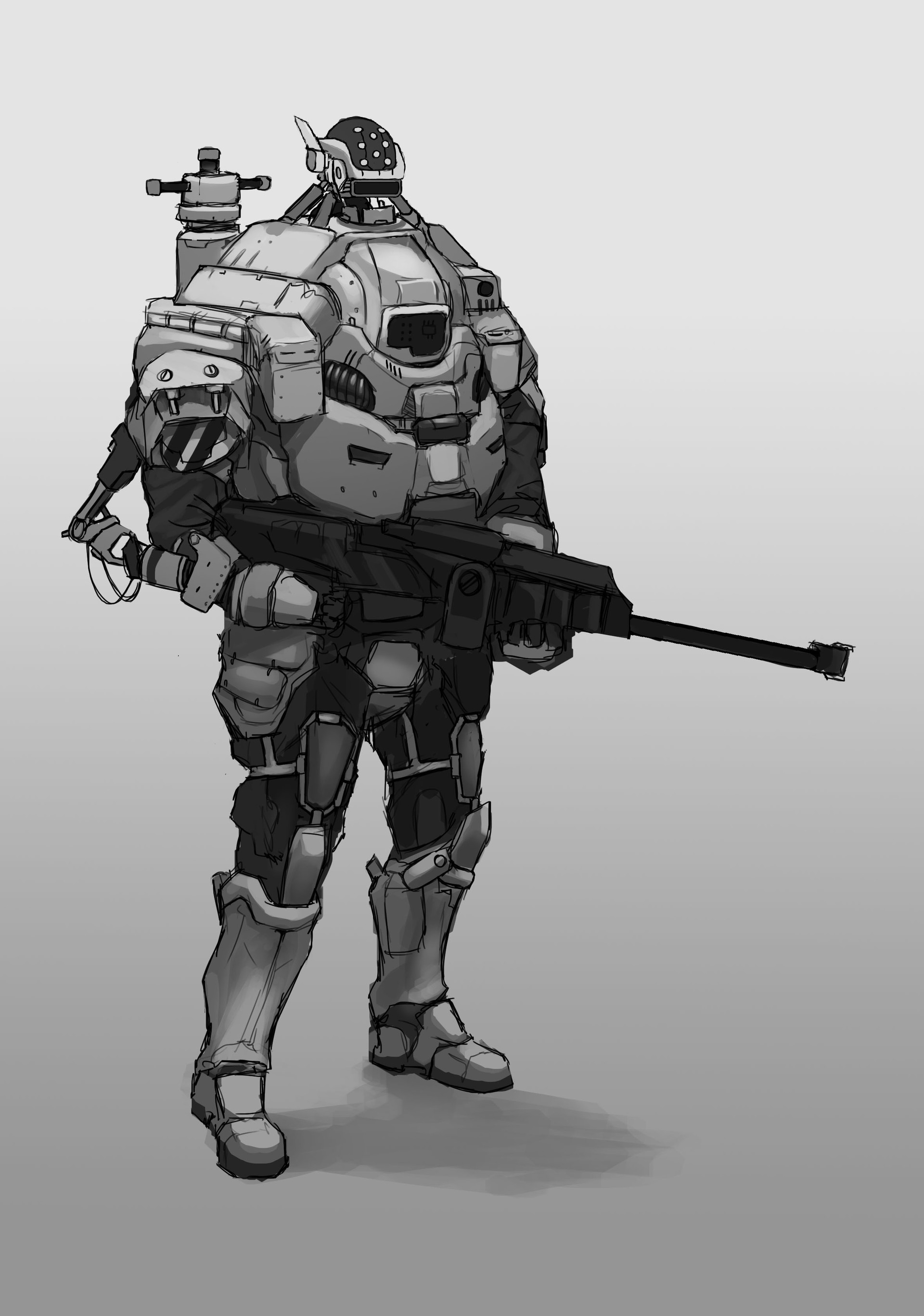 ArtStation - Sniper Soldier Concept