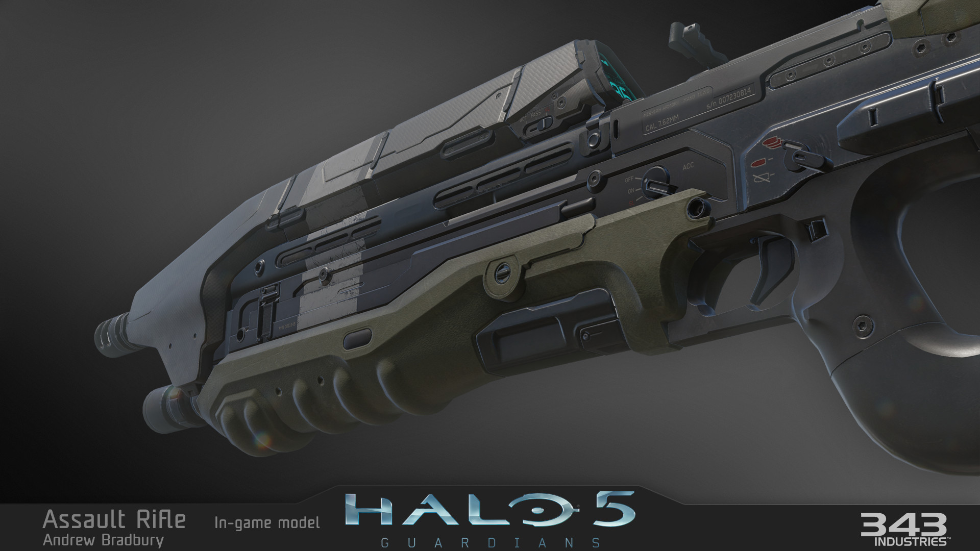 Andrew Bradbury Artstation - Halo 5 Assault Rifle