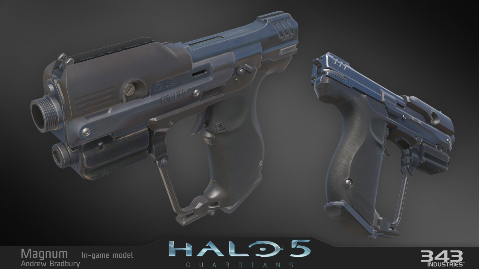 Andrew Bradbury Artstation - Halo 5 Magnum