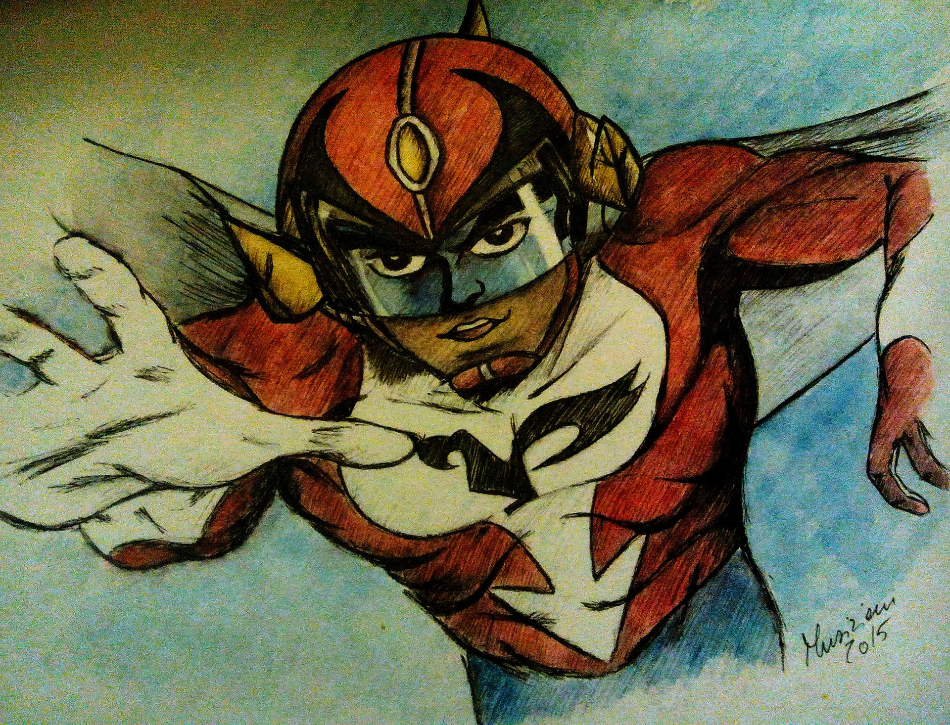 ArtStation - Hurricane Polymar - Ink and watercolor pencils