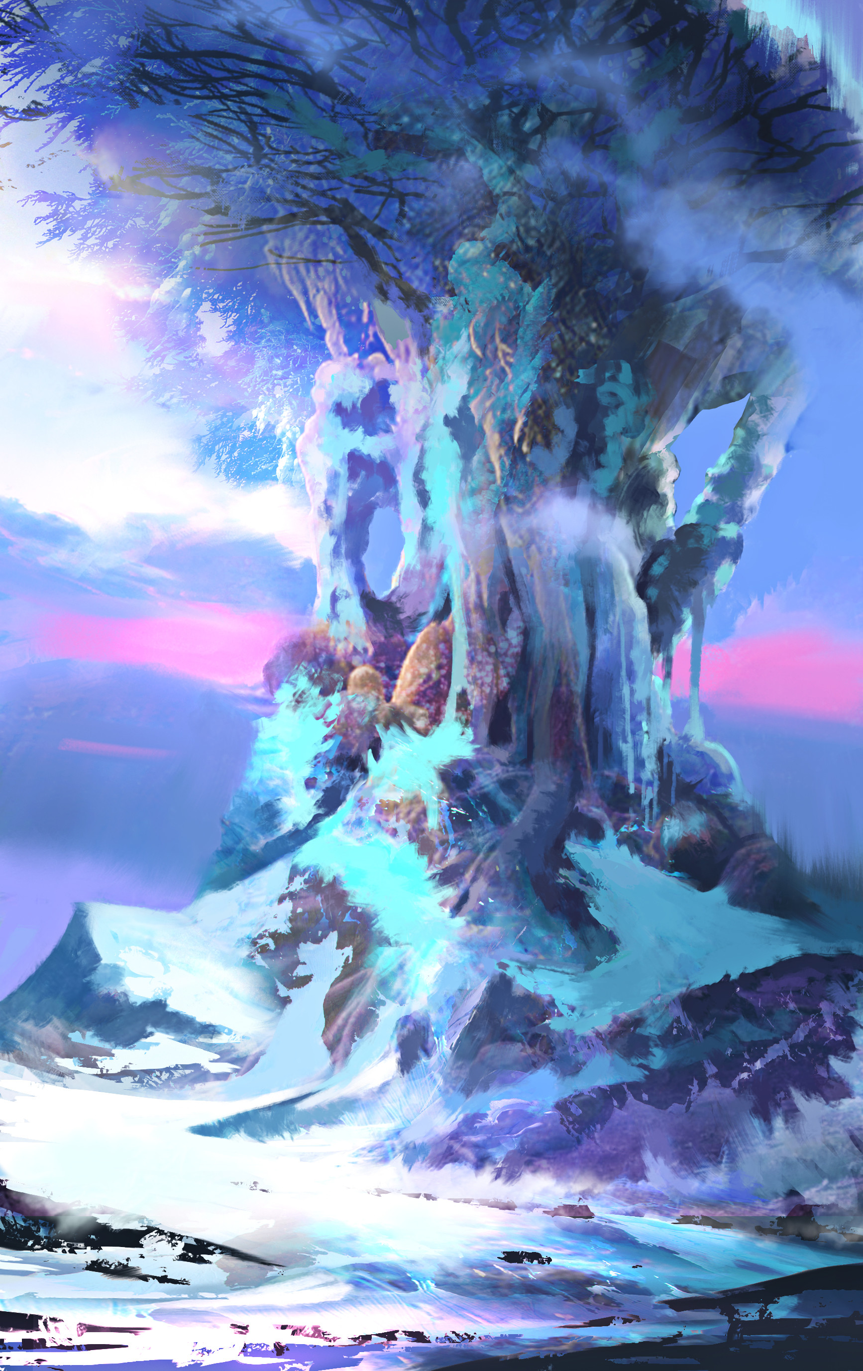 ArtStation - Frozen Tree