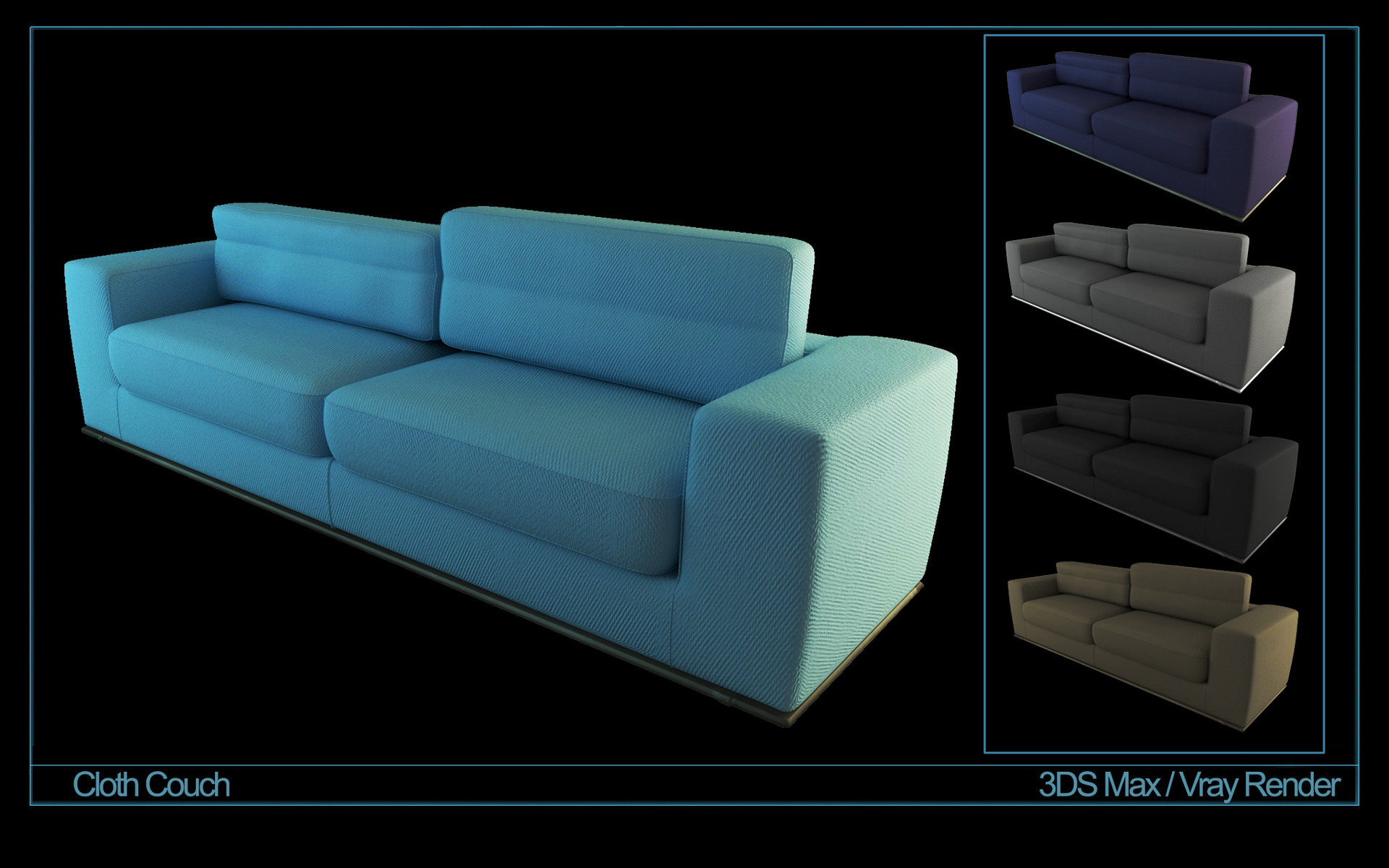 Keith Burlison - Couch V-Ray Renders
