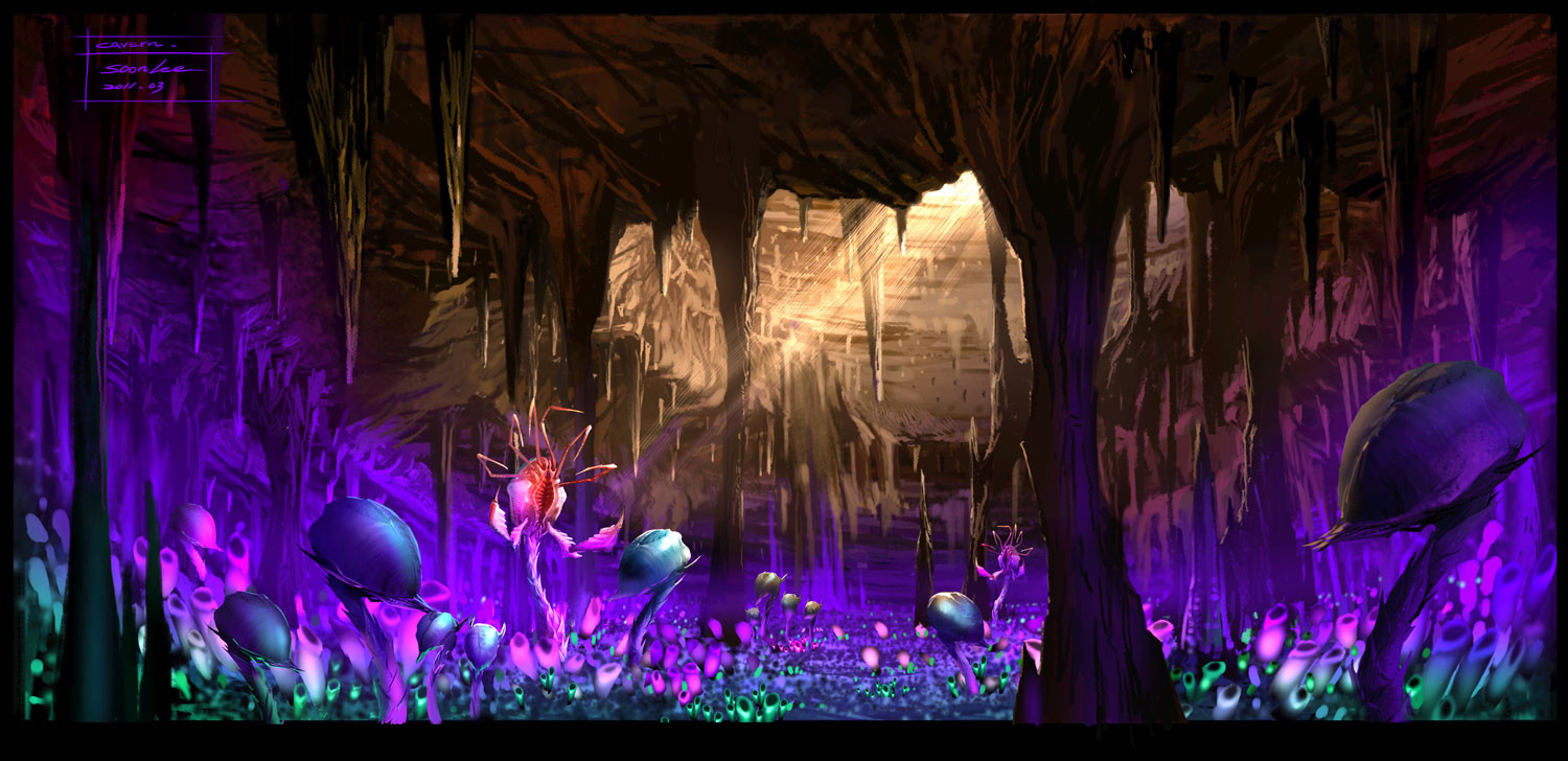 ArtStation - RAYARK_cavern02