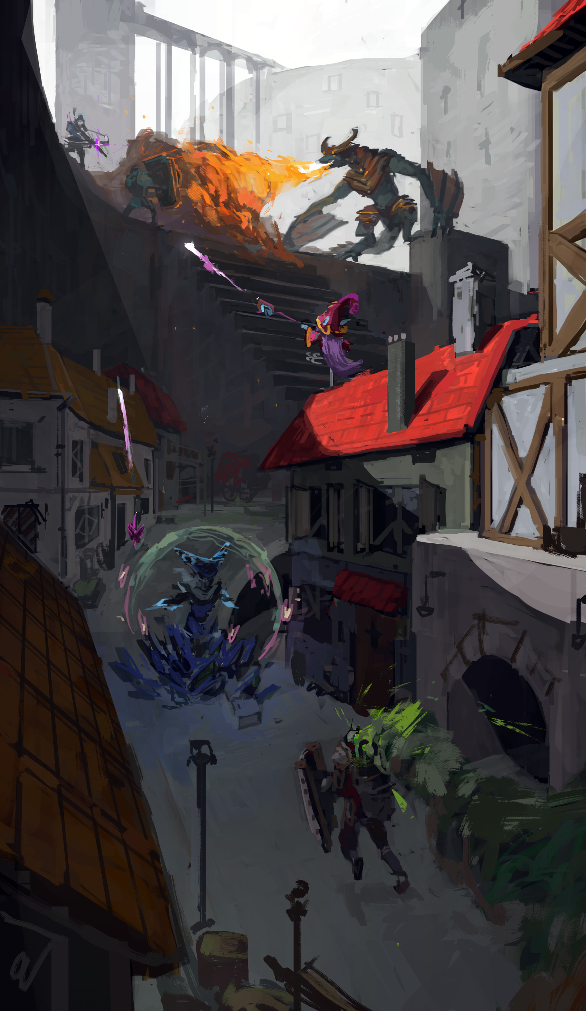 ArtStation - Street brawl