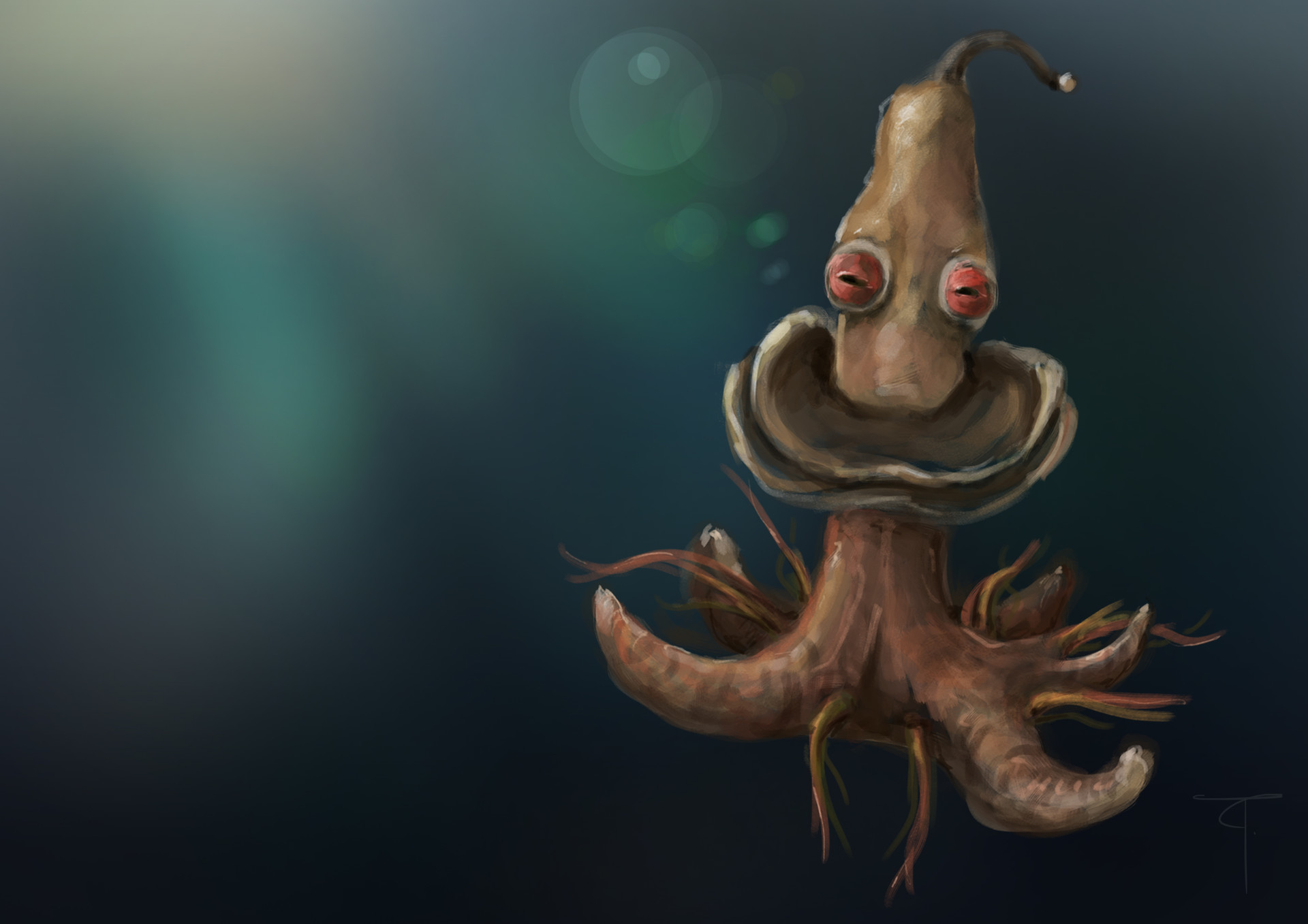 ArtStation - Ginger Chimera sea creature