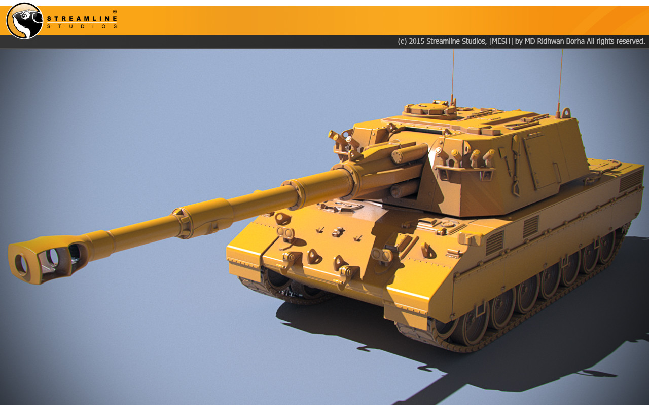 MD Ridhwan B. Borha - Palmaria Tank Hipoly - Armored Warfare Game