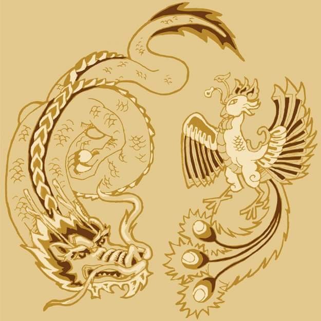 ArtStation - The dragon and the phoenix