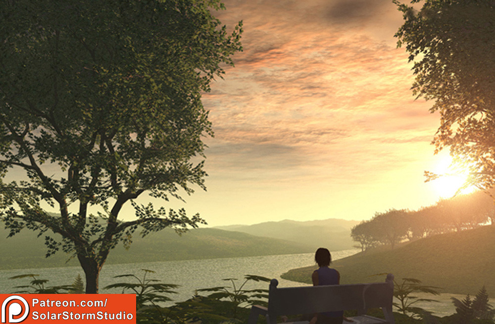 ArtStation - Calm Sunday Evening