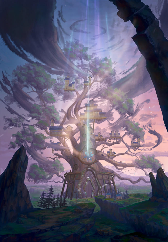 ArtStation - The Oak Tree Temple