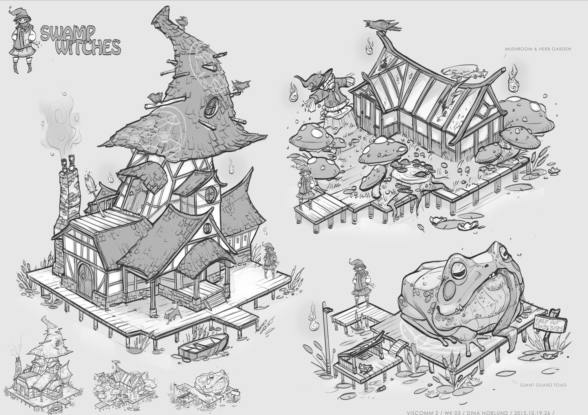 ArtStation - Swamp Witches