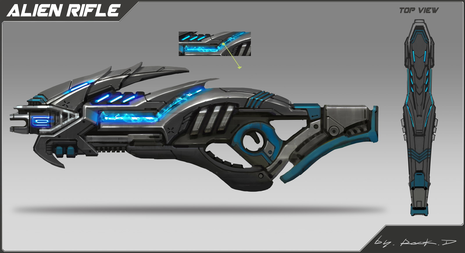 Rock D - Alien guns concept