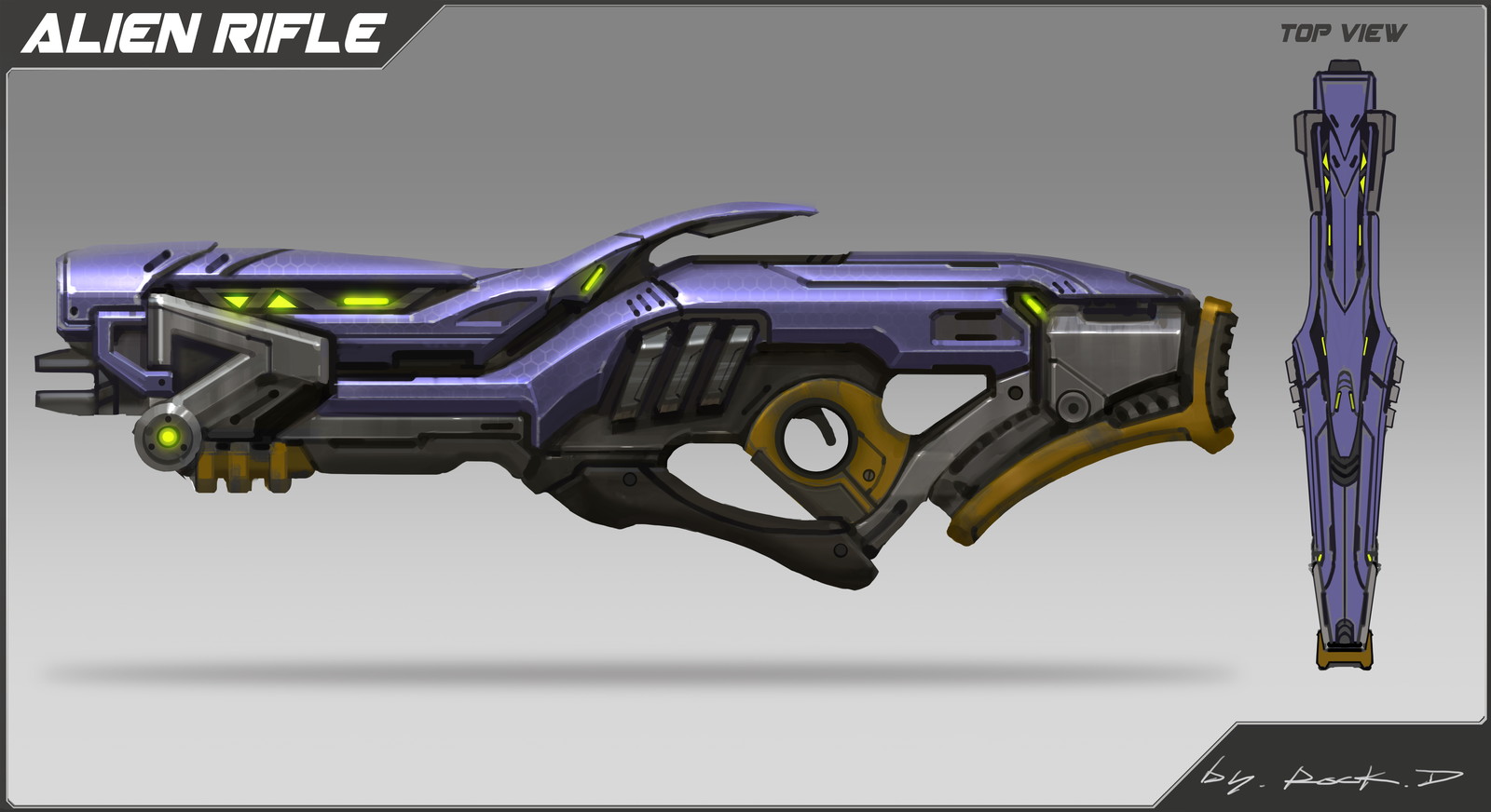 Rock D - Alien guns concept