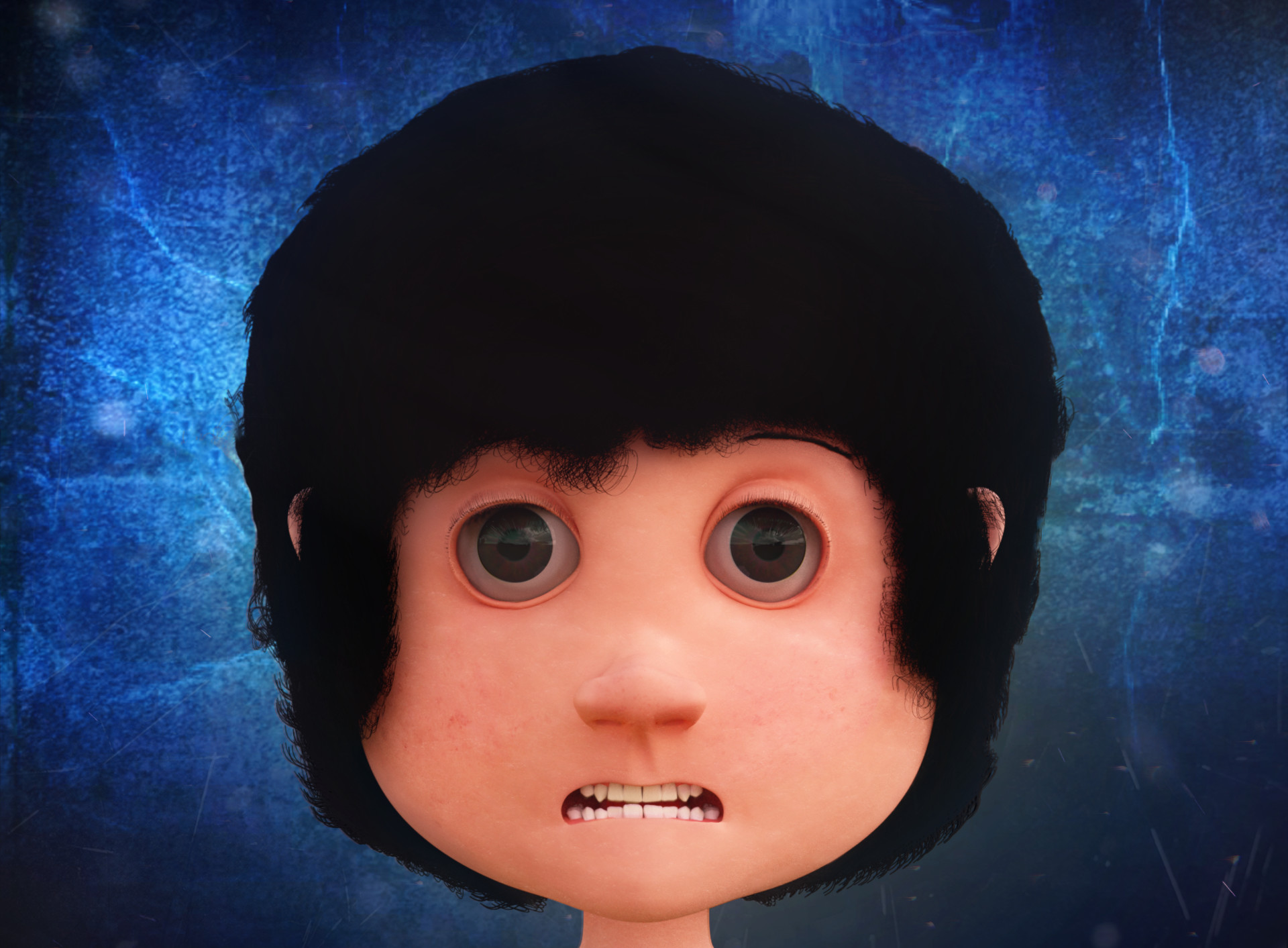 ArtStation - Awkward Face (character modeling Practice)