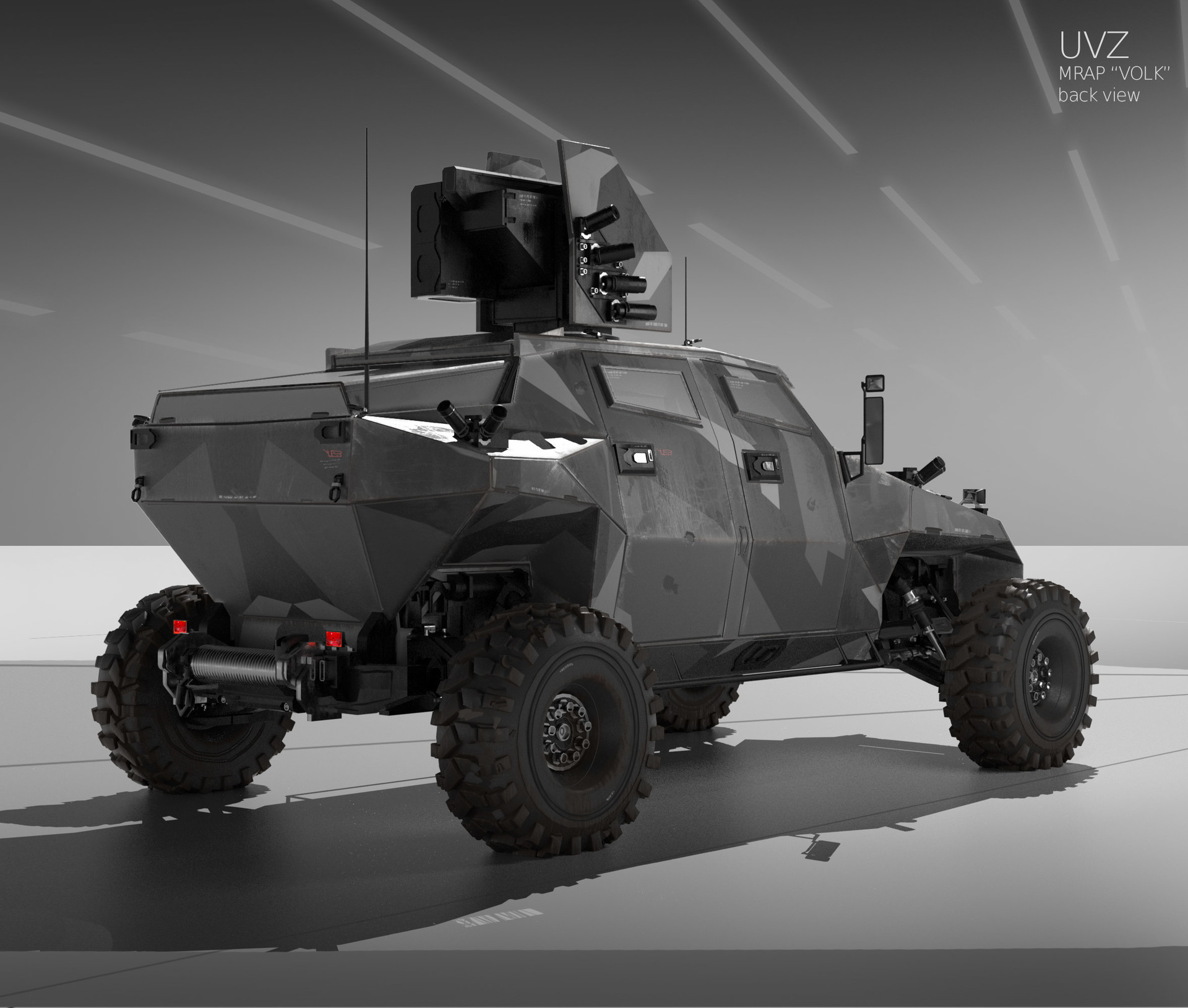 ArtStation - mrap "Volk" back, eugene shushliamin
