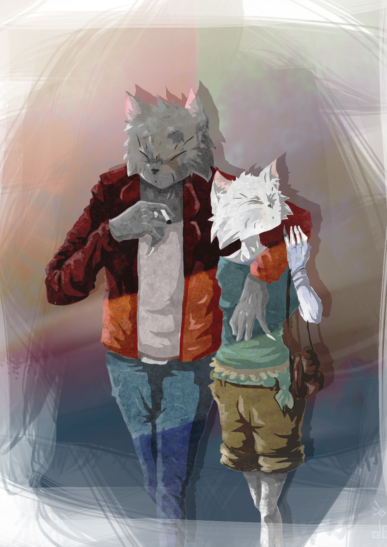 ArtStation - Cat couple