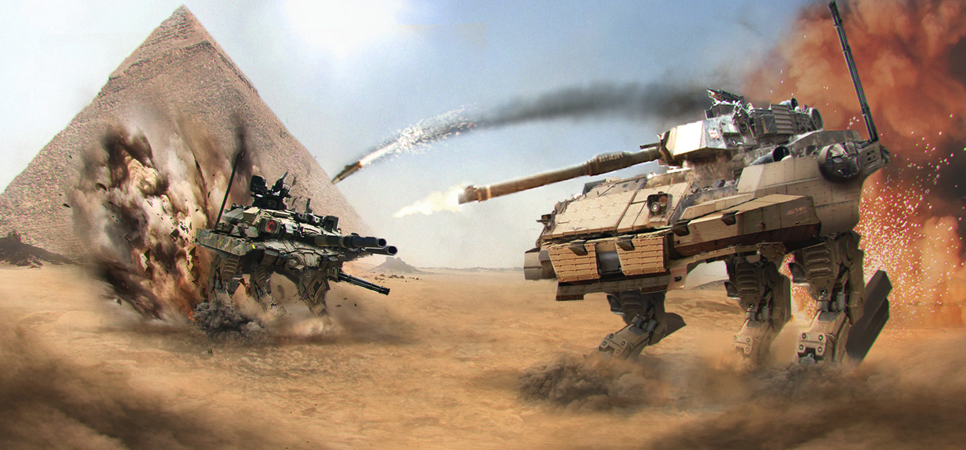 ArtStation - "Tank Battle"