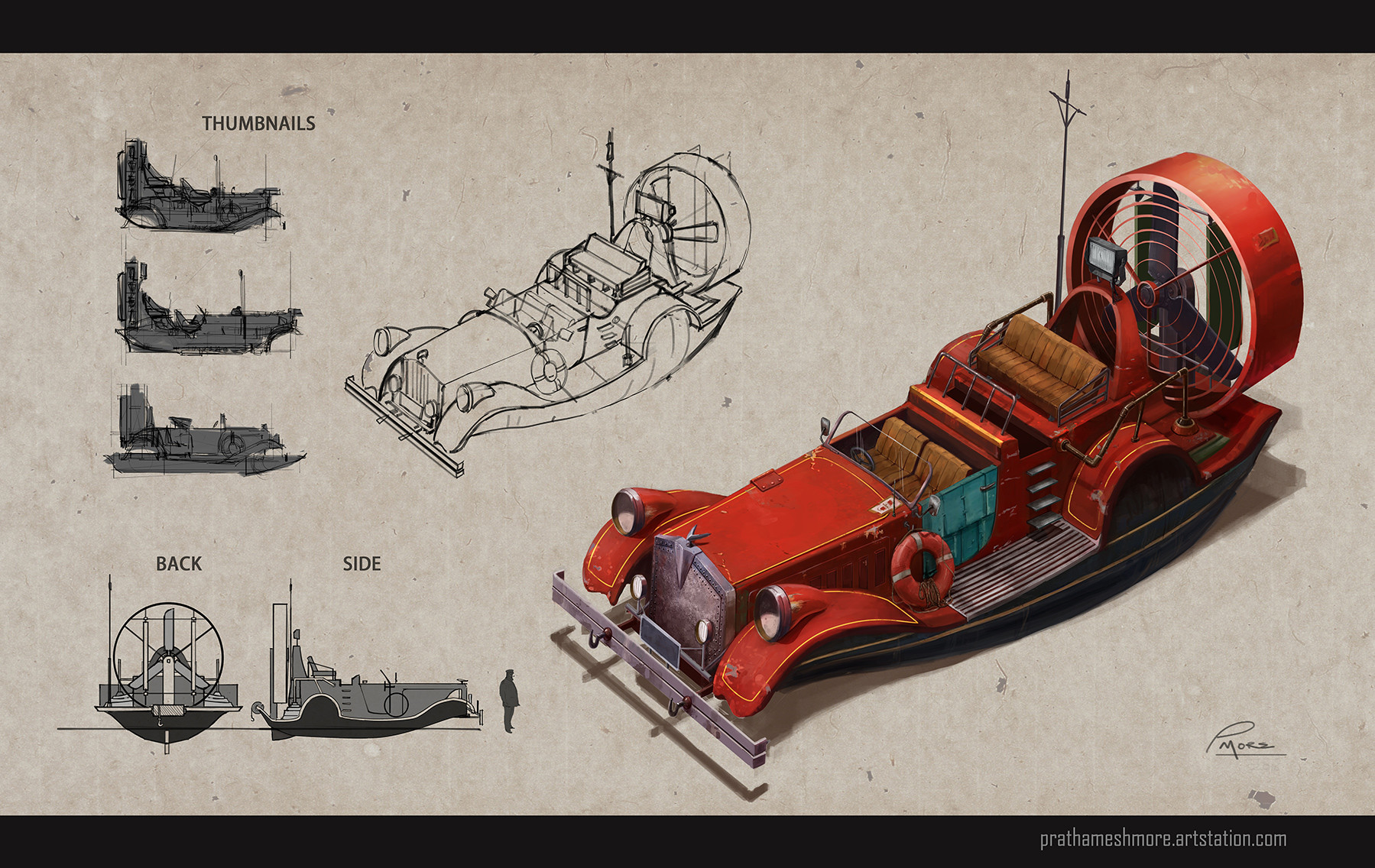 ArtStation - Vintage Airboat