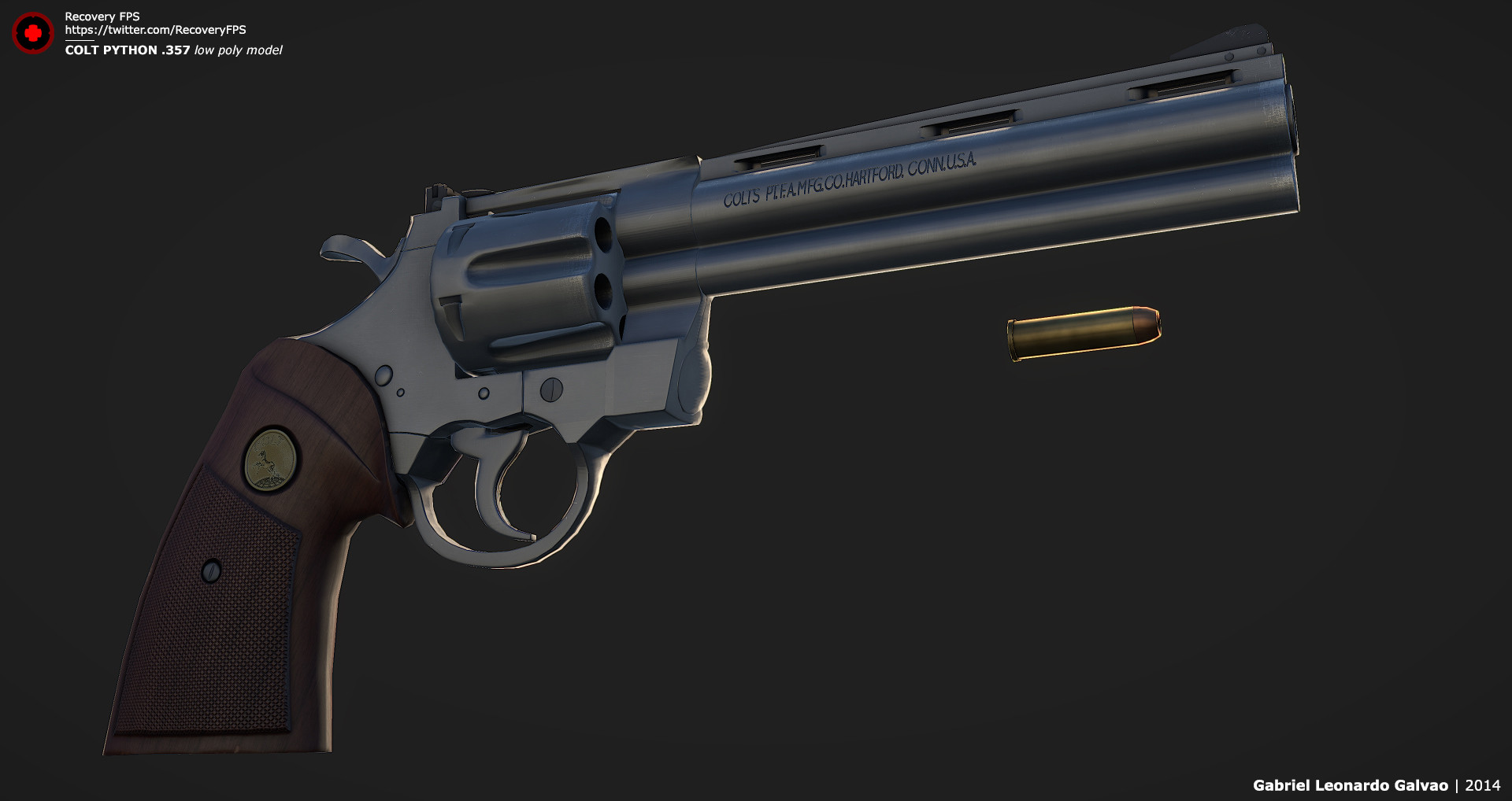 Gabriel Leonardo Galvao - Colt Python .357 | Recovery FPS | 3D Model