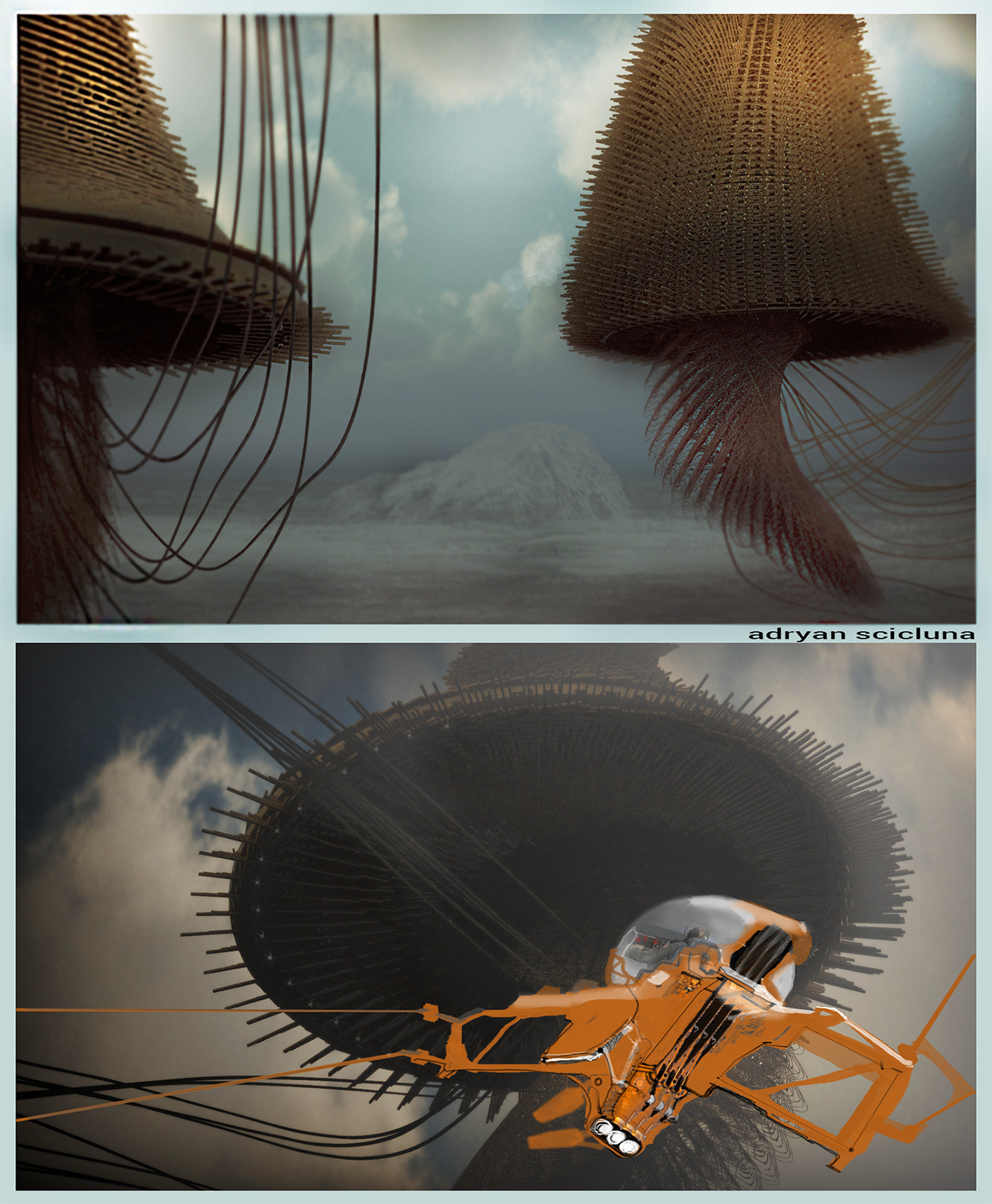 ArtStation - mushrooms on the move..............