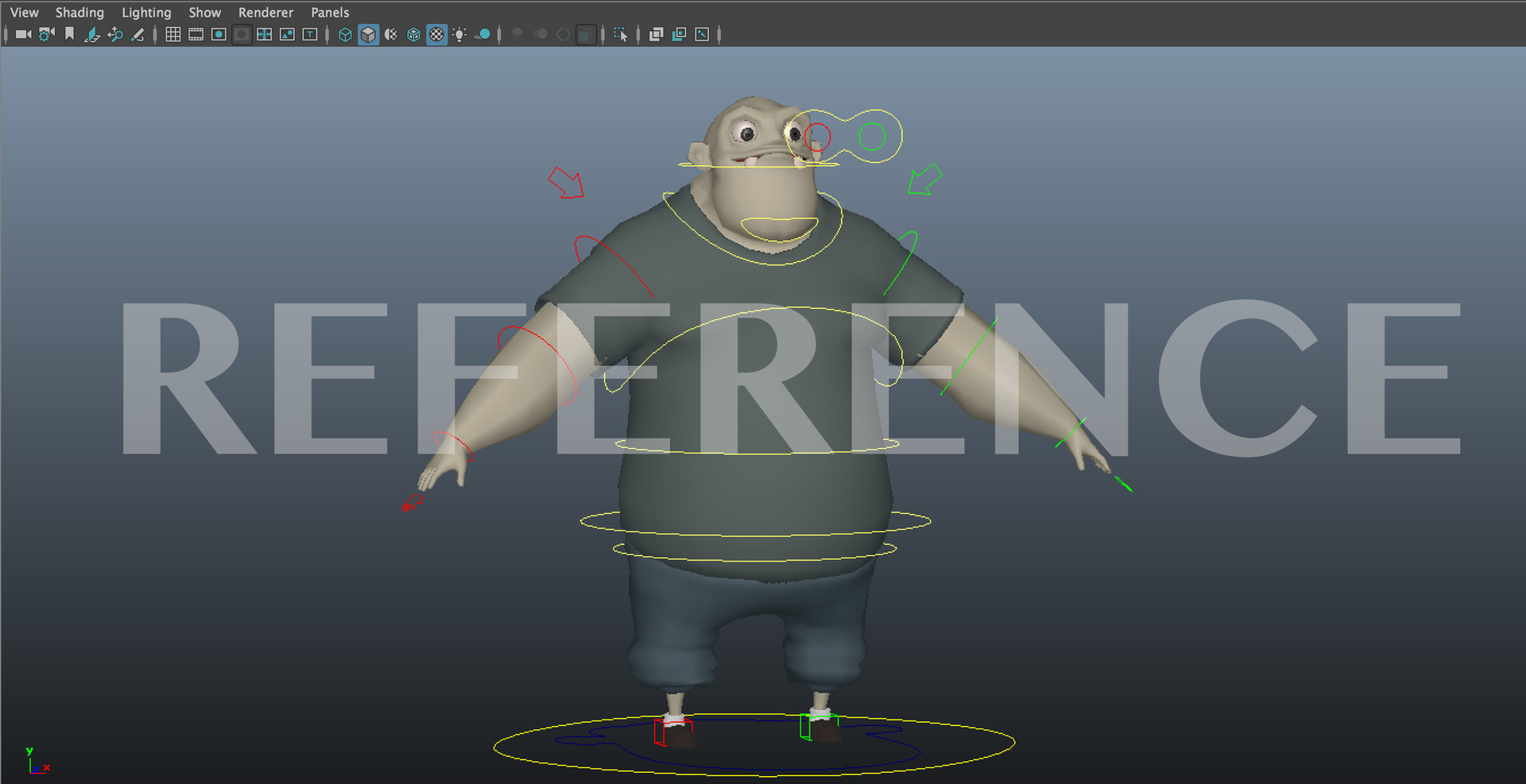 ArtStation - Crawl/Run Cycle Rig Reference