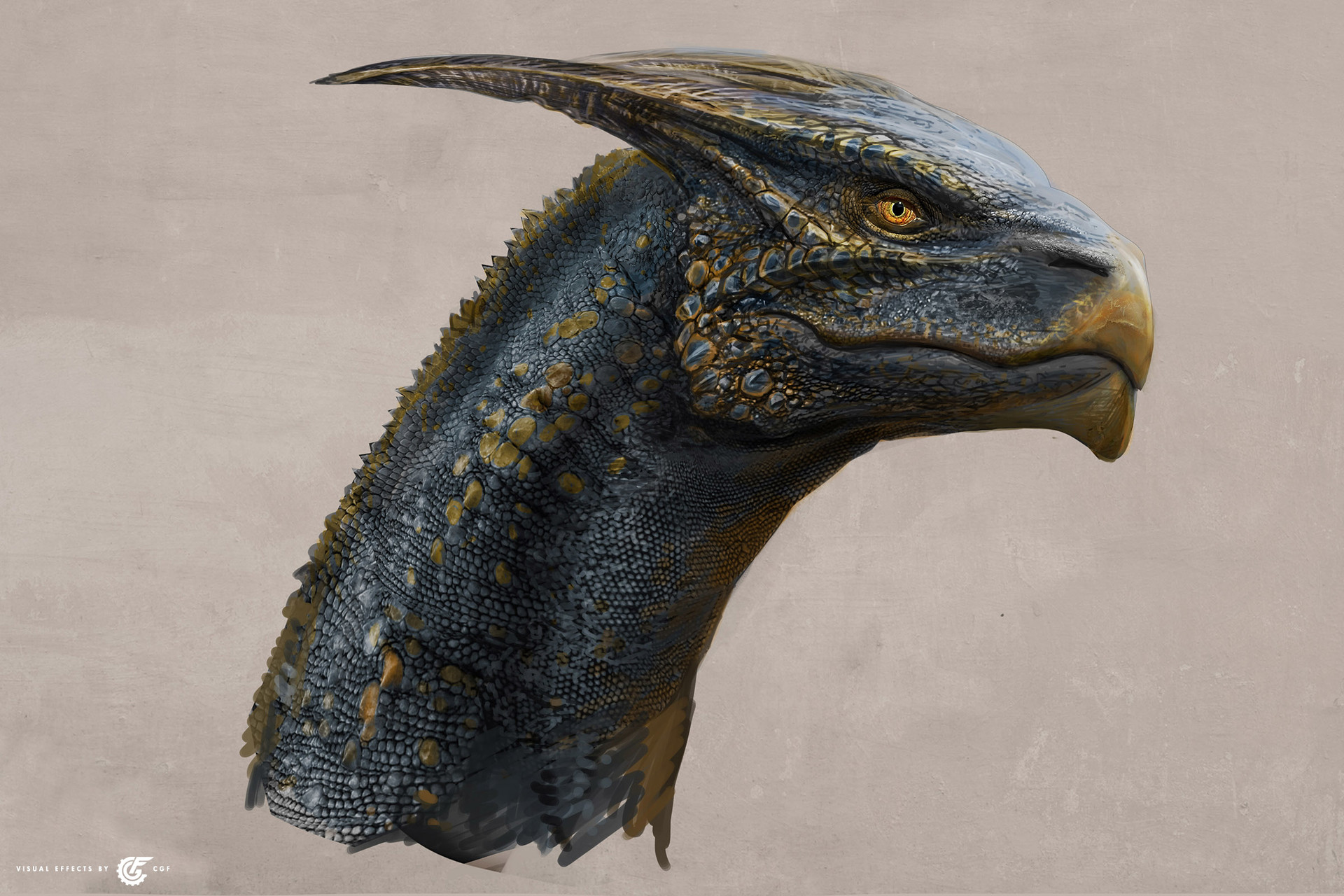 ArtStation - Dragon head sketches for feature film "He is a dragon".