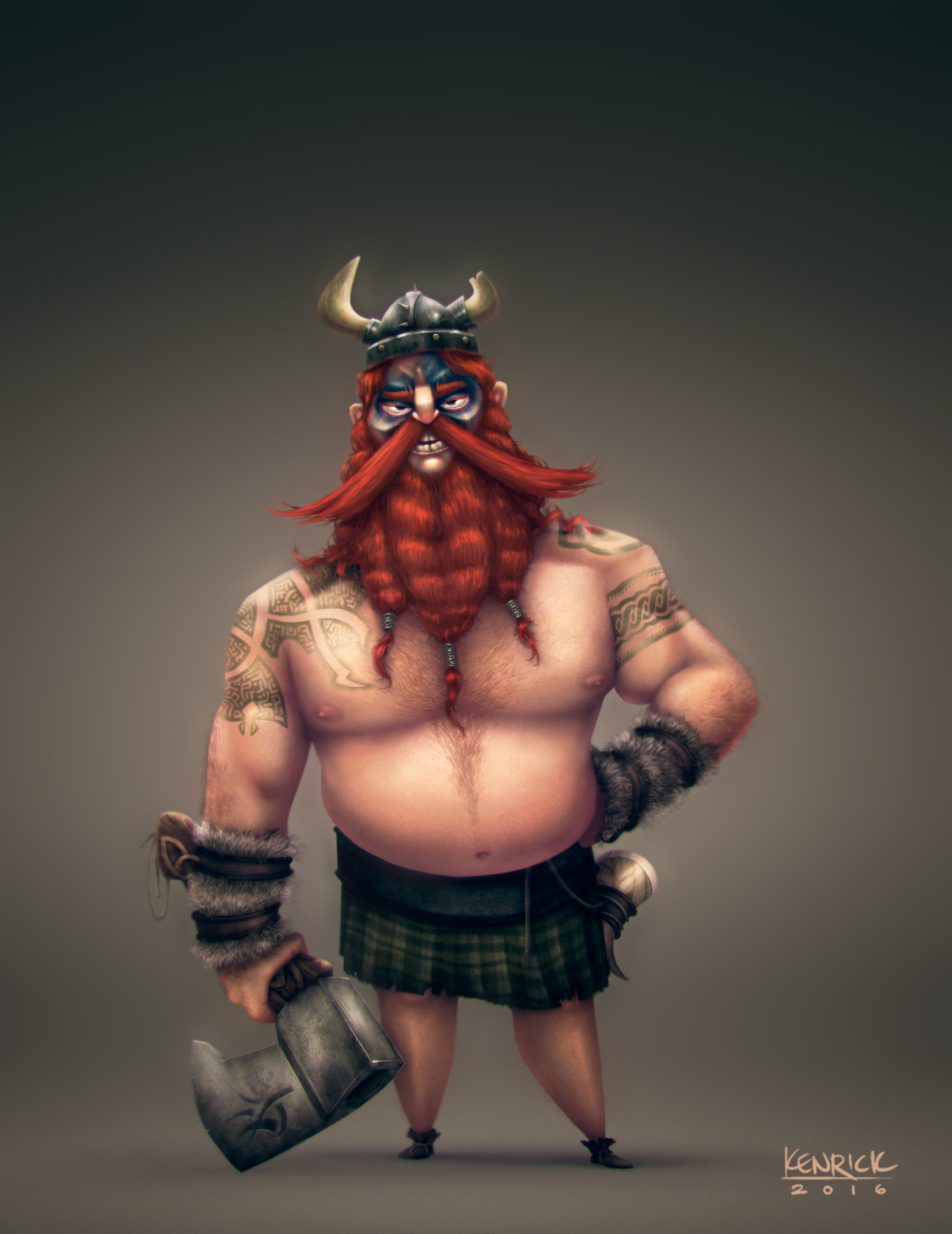 ArtStation - Viking Character Design - 'Barbaric Burr'