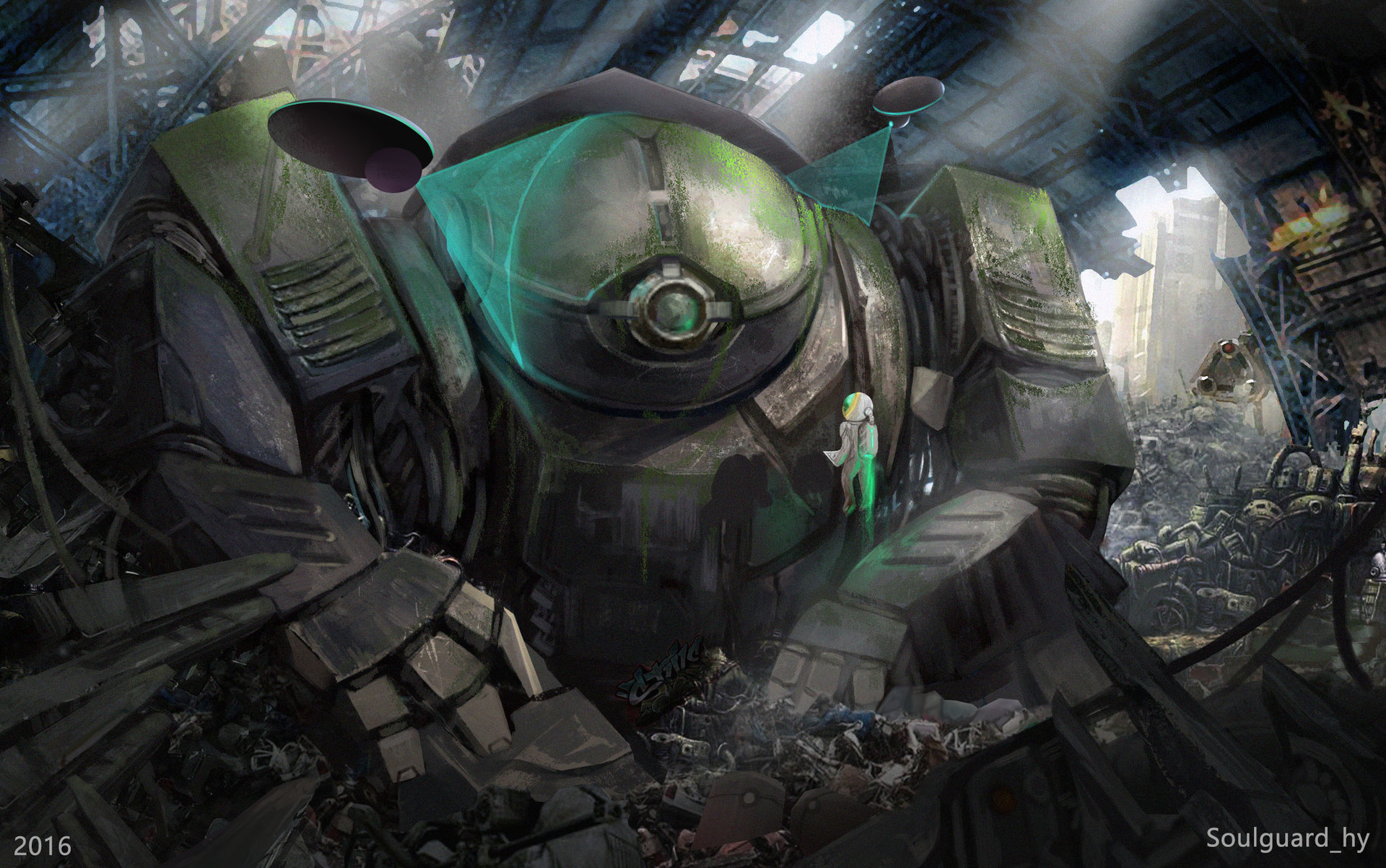 ArtStation - Mechanical cemetery