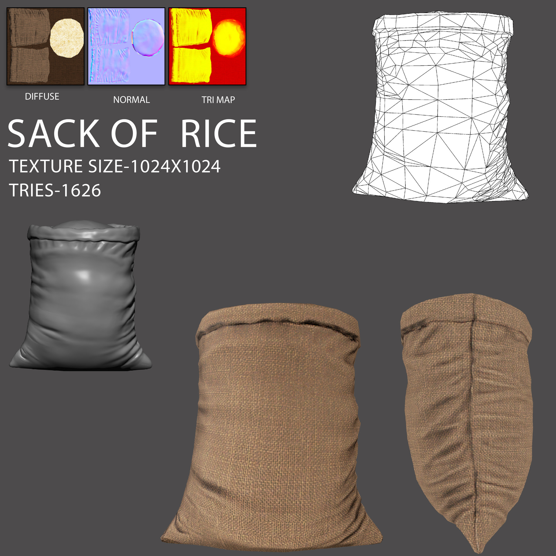 ArtStation - Sack Of Rice