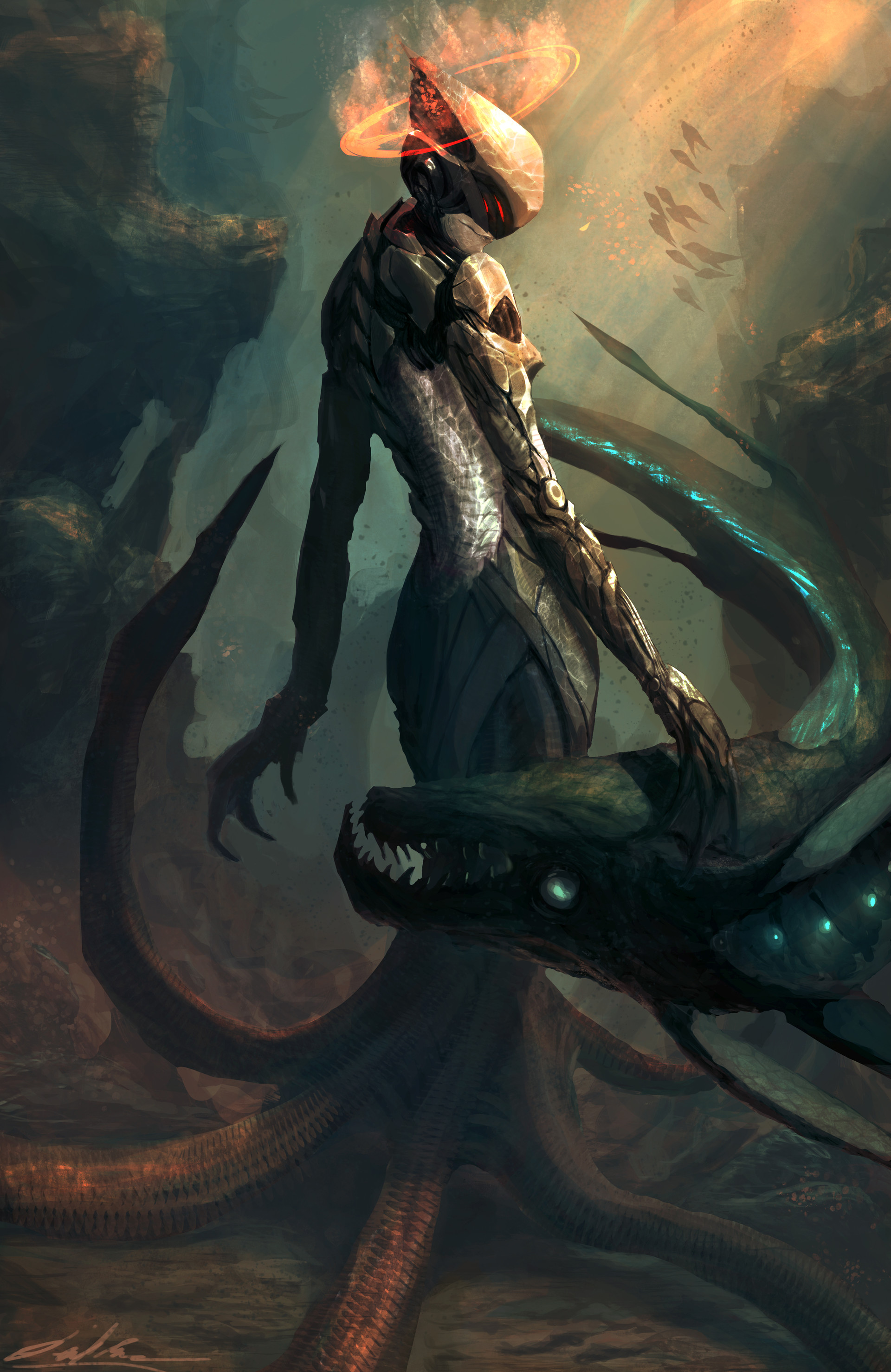 ArtStation - cyborg mermaid