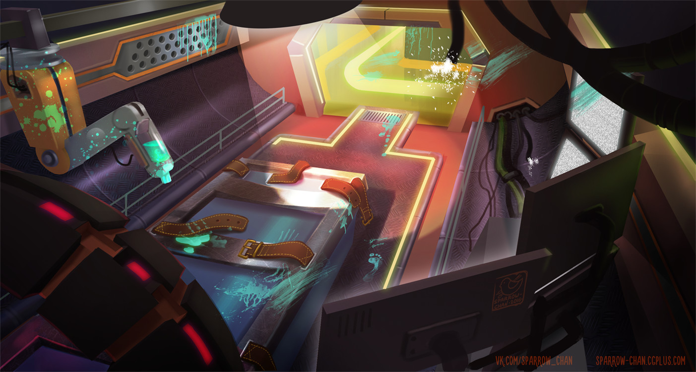 ArtStation - Sci-fi medical room