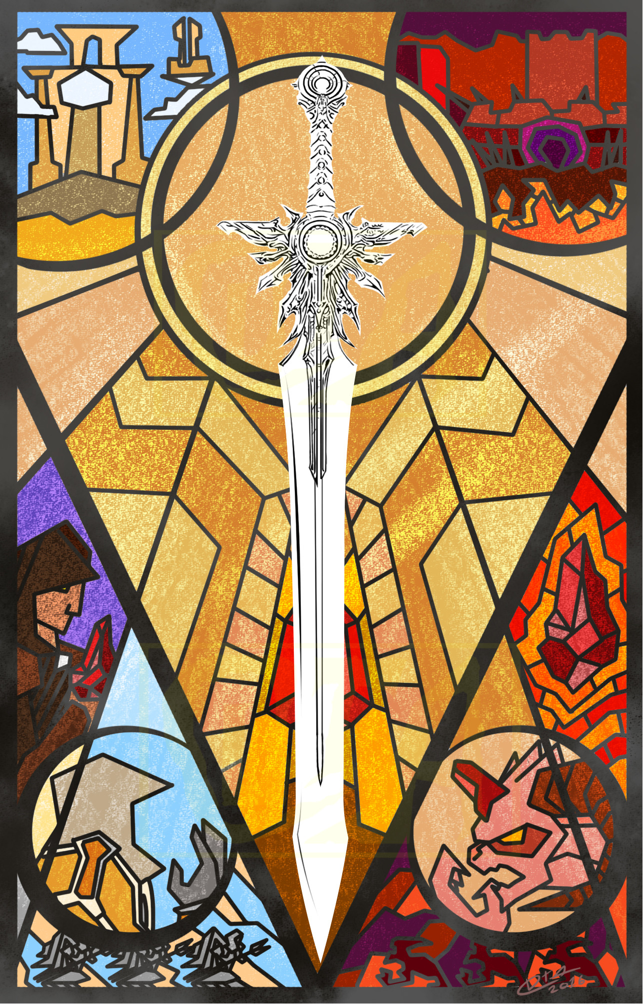 ArtStation - Diablo Mural