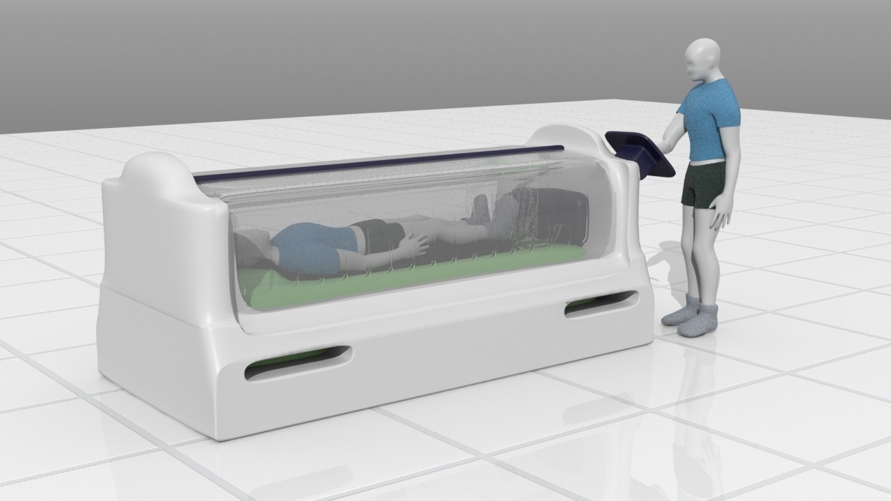 Mariano Racca - Concept Art for a Medical Pod