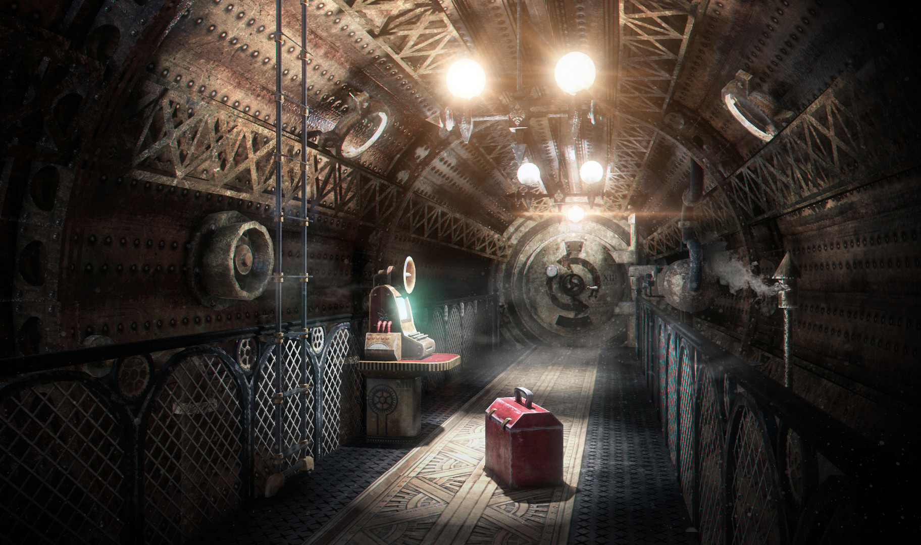 ArtStation - Steampunk corridor