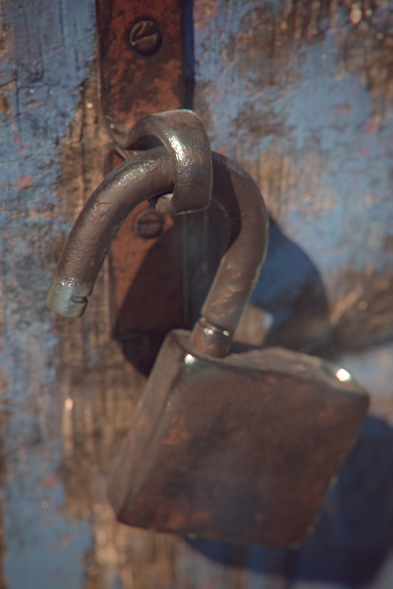 ArtStation - rusty lock