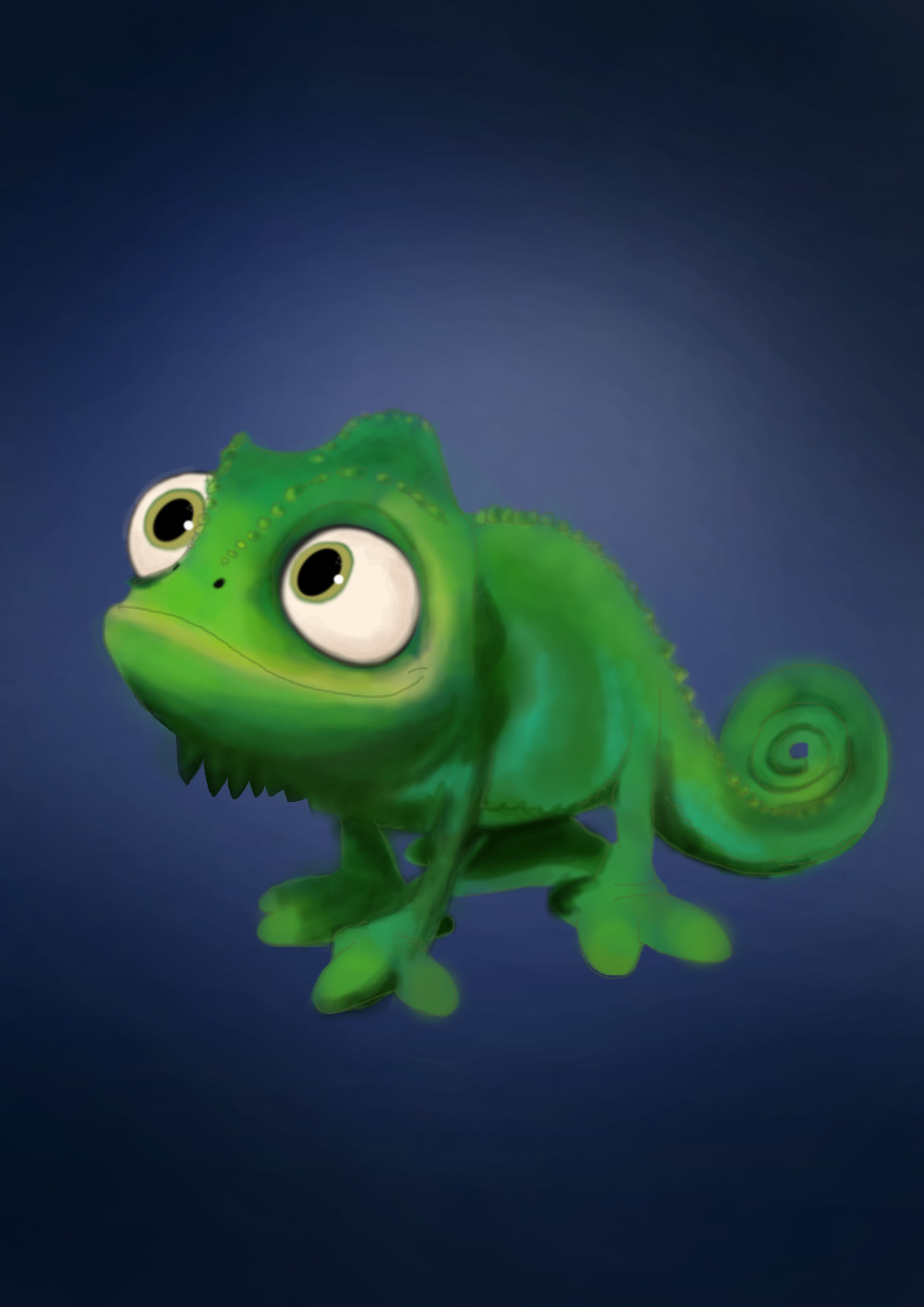 ArtStation - Pascal from Tangled fan art, Nicole Meeds