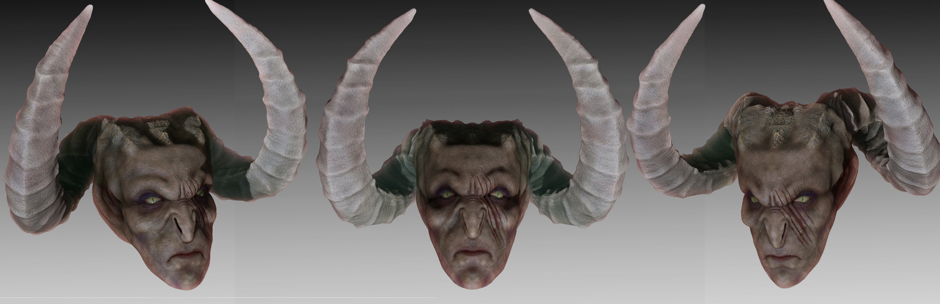 ArtStation - Concept Head Model : Demon Head