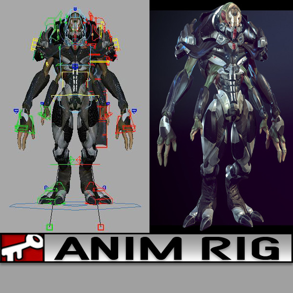 ArtStation - AnimRig - Quad Alien