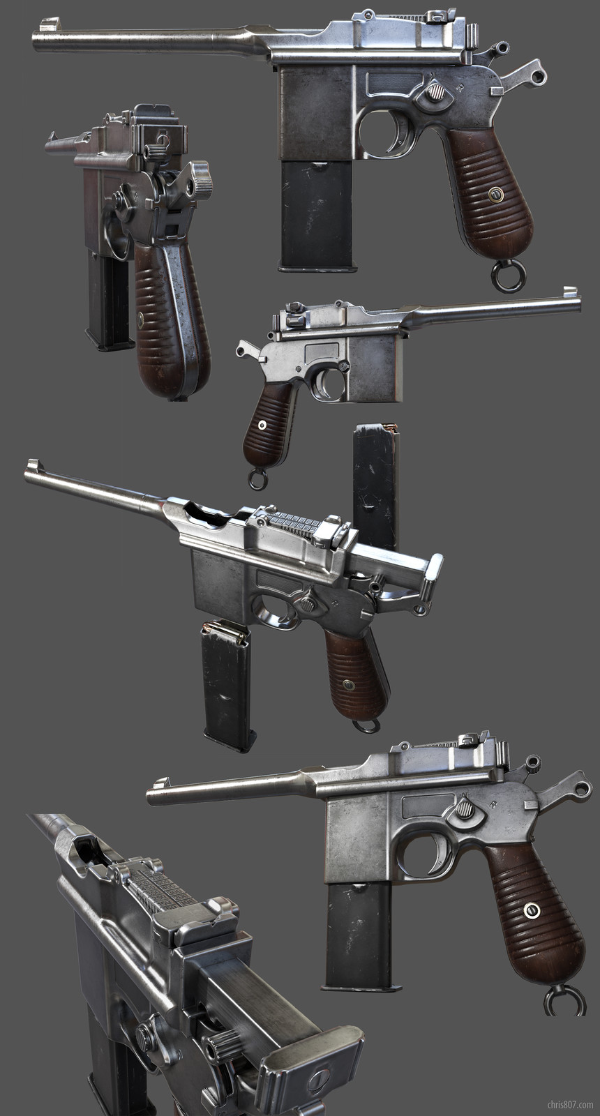 Chris 807 - Mauser M712 schnellfeuer Pistole