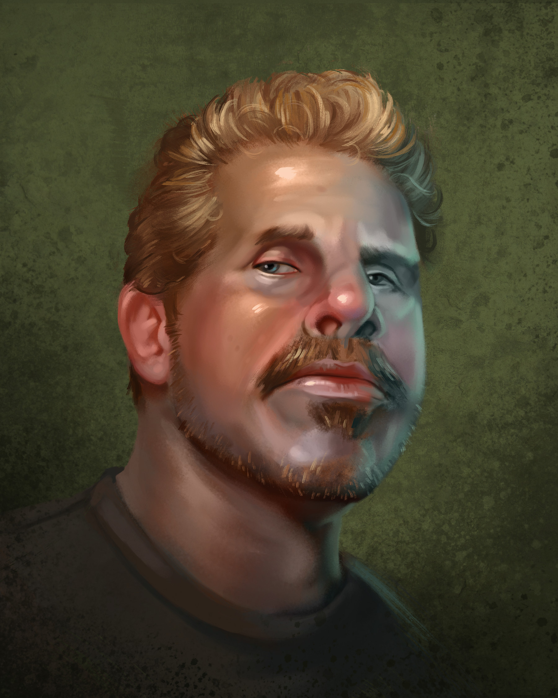 ArtStation - Ron Perlman portrait